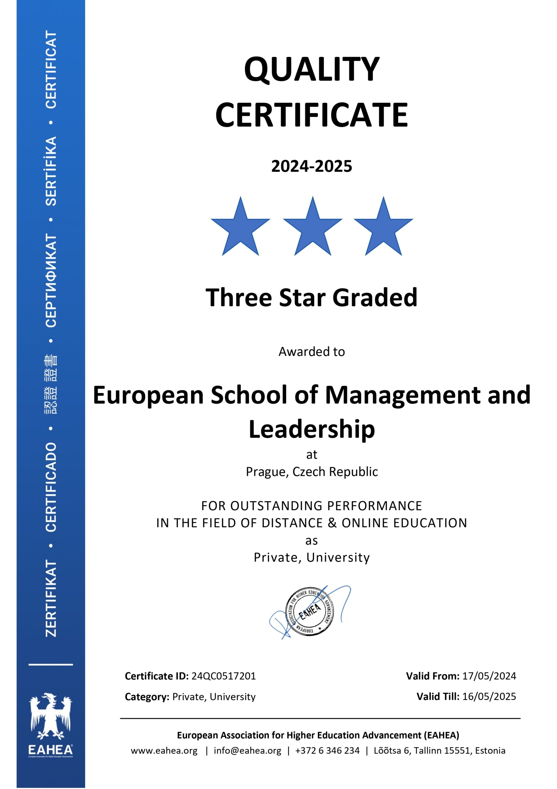 European School of Management and Leadership